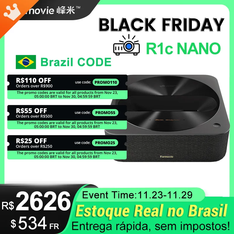 Original-Fengmi-R1c-Nano-Ultra-Short-Throw-ALPD-Laser-Projector ...