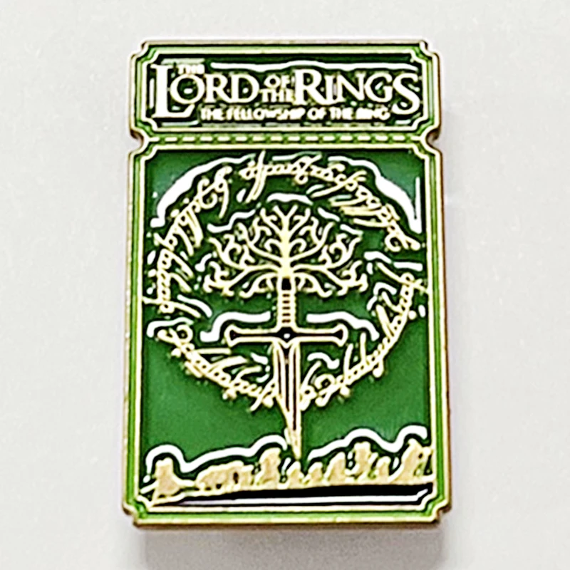 Lords-of-the-Rings-enamel-pin-Green-Ticket-metal-badge-Fantasy-Film ...