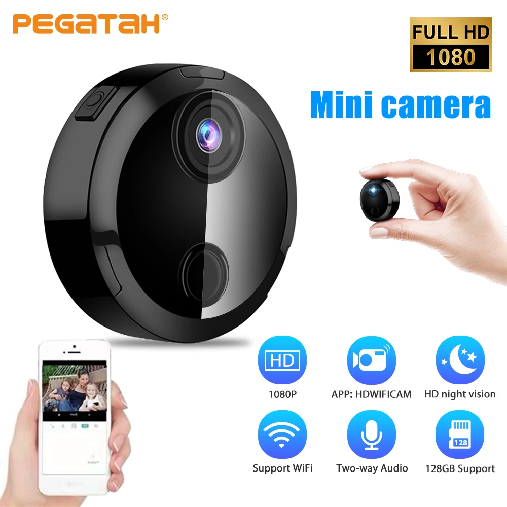 Hd 1080p Ip Camera Mini Wifi Camera Wireless Night Vision Home Security ...