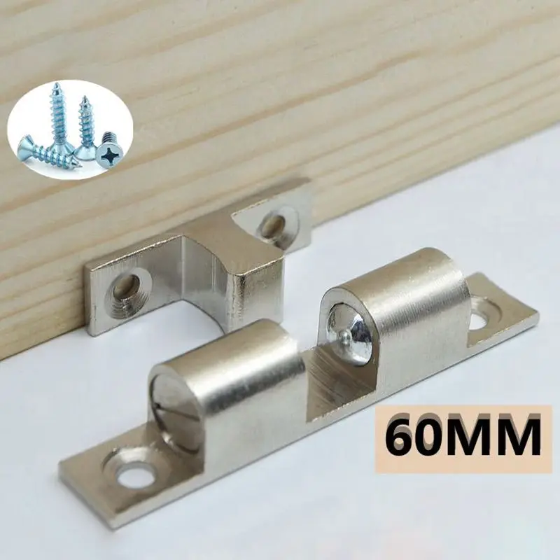 60mm Length Pure Copper Double Spring Steel Ball Catch Latch For ...
