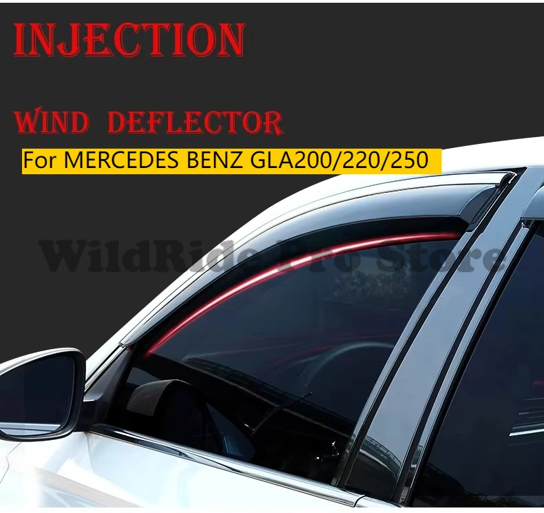 Weather Shield for MERCEDES BENZ GLA200/220/250 Black Sun Rain Visor ...