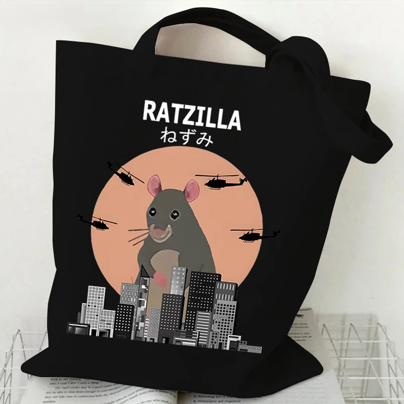 Rat-Ladies-Shopping-Bags-Canvas-Eco-Reusable-Tote-Bags-Cartoon-Animal ...