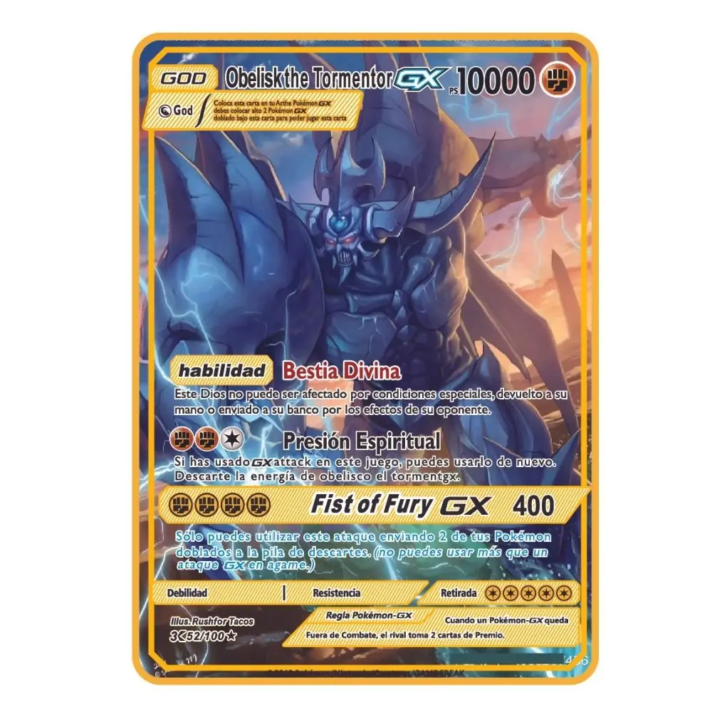2023 new Spanish Pokémon Cards Metal Letters Spanish Iron Cards Mewtwo ...