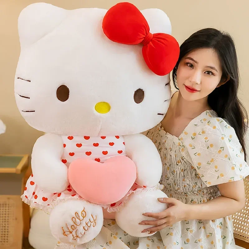 New-Sanrio-Cartoon-Anime-Sheer-Dress-Hello-Kitty-Plush-Doll-Big-Cute ...