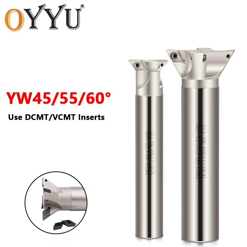 YW60 YW45 YW55 Degree Dovetail Groove Milling Cutter YW 60 45 55 CNC ...