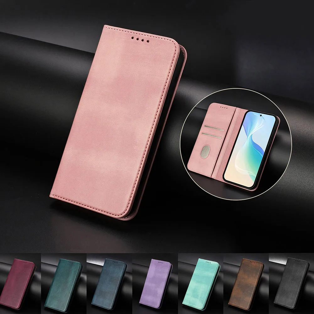 Magnetic Flip Leather Wallet Phone Case - Premium Back Cover - Galaxy ...