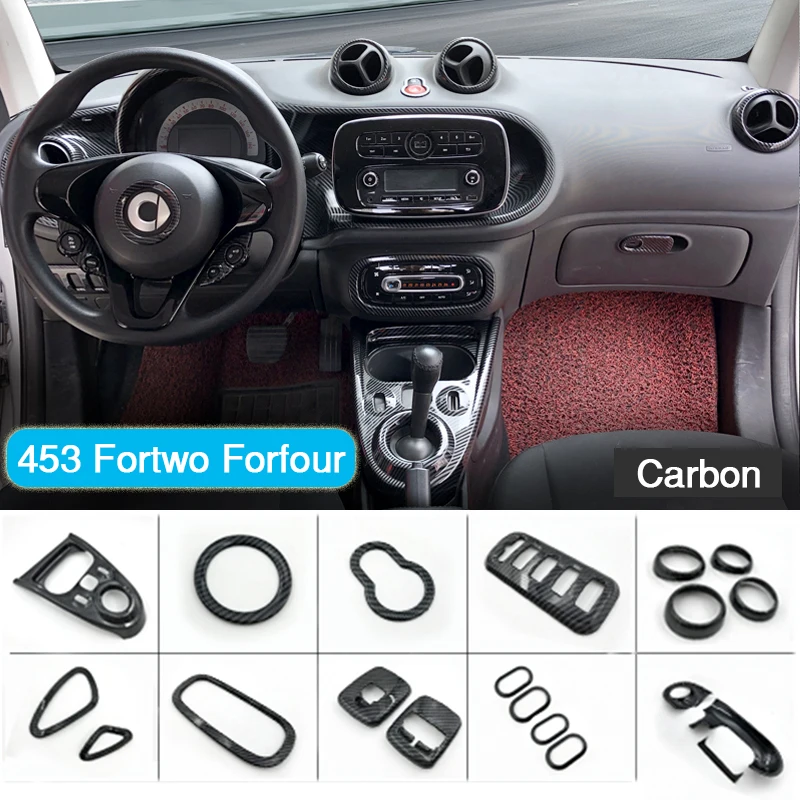 Car-Modification-Cover-Interior-Sticker-Carbon-Style-Decoration-Shell ...