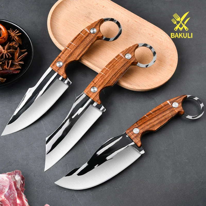 BAKULI-Forged-bone-scraper-hand-knife-meat-eating-knife-household ...
