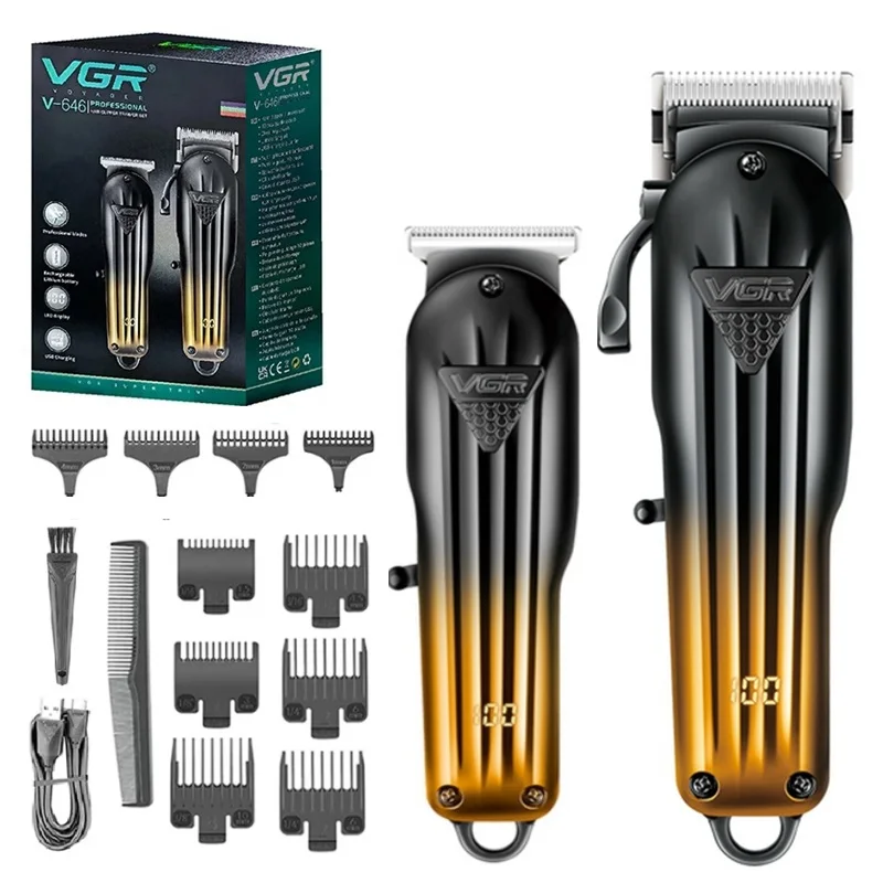 Original-VGR-Combo-Kit-Hair-Clipper-Professional-Beard-Hair-Trimmer-For ...