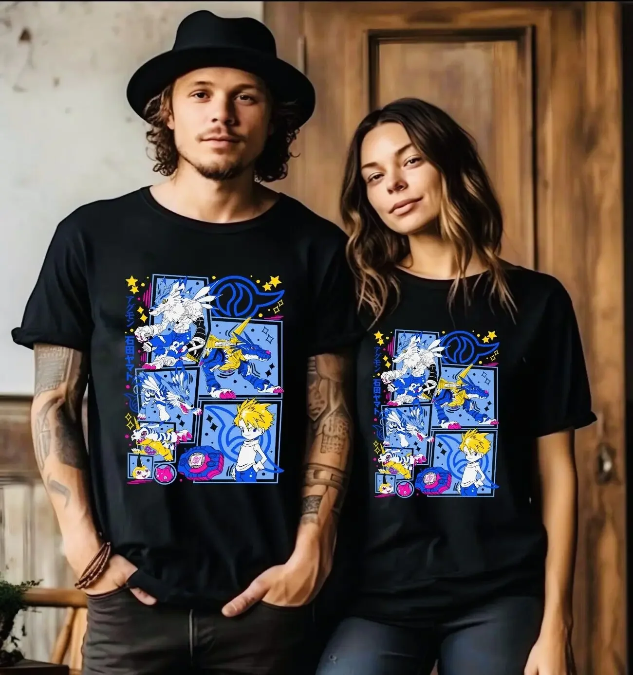 Gabumon-Digimon-Adventure-T-Shirt-Tsunomon-Punimon-Garurumon-Girl-Anime ...