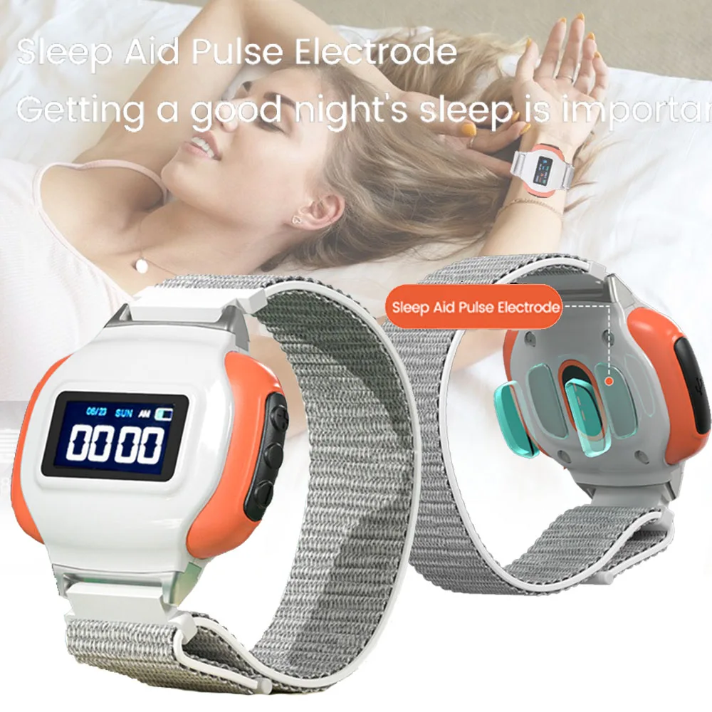 Sleep-Aid-Watch-Microcurrent-Pulse-Hand-Massage-Sleeping-Therapy-Anti ...