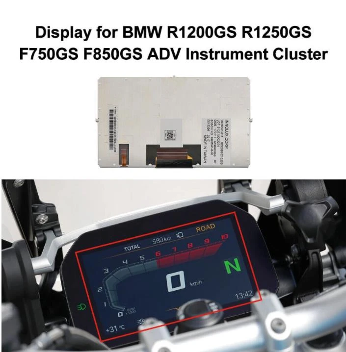 Dashboard Lcd Display For Bmw R1200gs R1250gs F750gs F850gs Adv ...