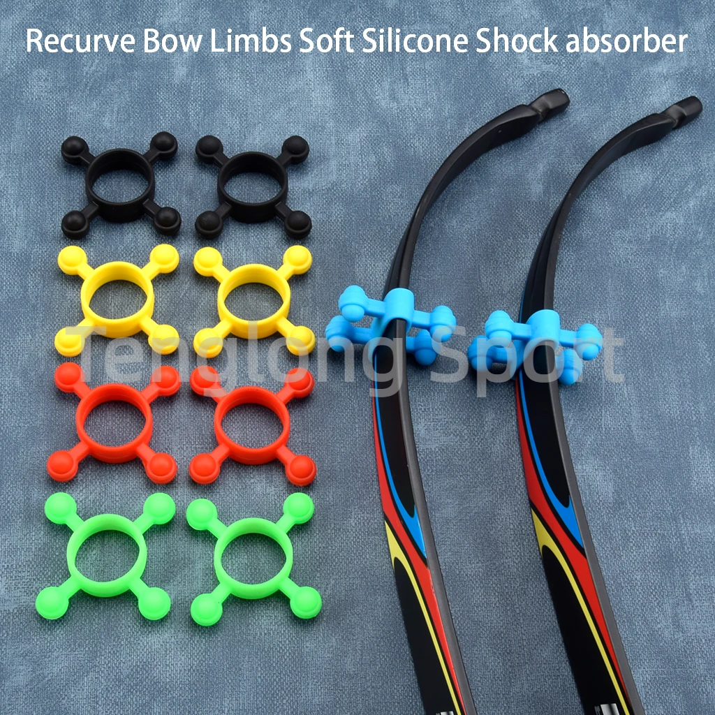 Archery-Recurve-Bow-Limbs-Shock-Absorber-Soft-Silicone-Dampener-Shock ...
