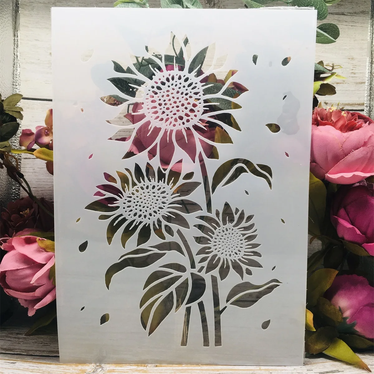 Sunflower Paint Stencil