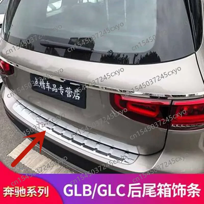 Rear-Bumper-Protector-Sill-Trunk-Tread-Plate-cover-Trim-For-Mercedes ...