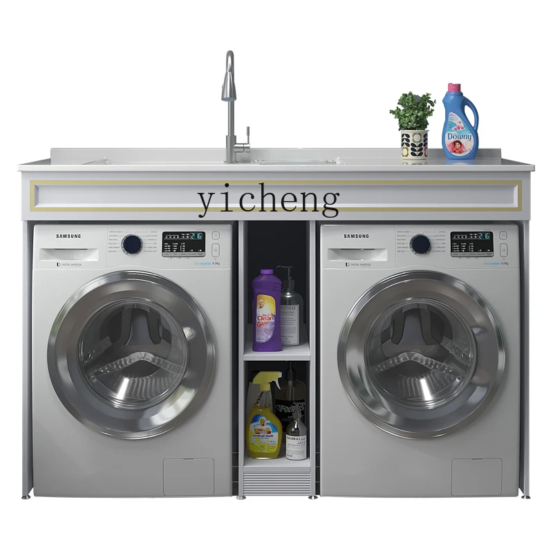 XL-Alumimum-Double-Washing-Machine-Cabinet-Balcony-Ark-Dryer-Laundry ...