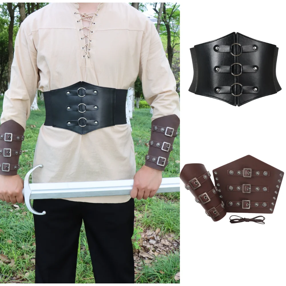 Disfraz-de-caballero-vikingo-Medieval-para-hombre-traje-de-pirata ...