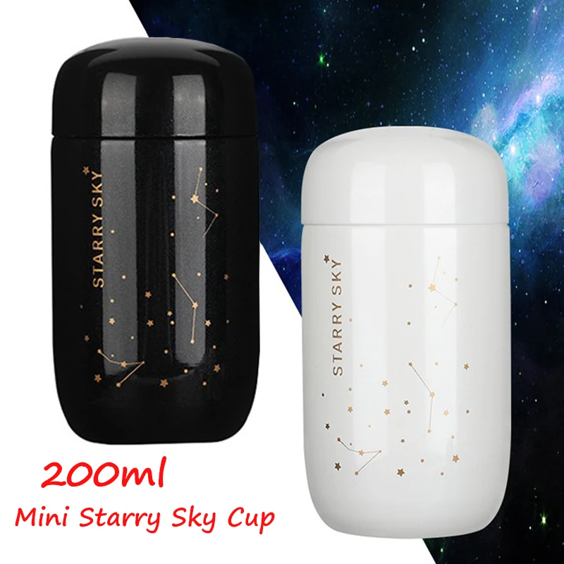 Mini Thermos Mugs Starry Insulated Cup Tea and Coffee Thermal Water ...