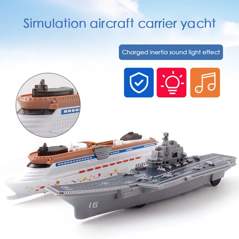 Children-Ship-Model-Toys-Shine-Sound-Effects-Fleet-Ship-Simulation ...