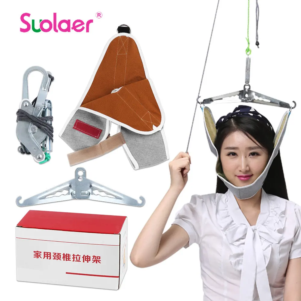 Cervical-traction-device-home-stretching-medical-hanging-cervical ...