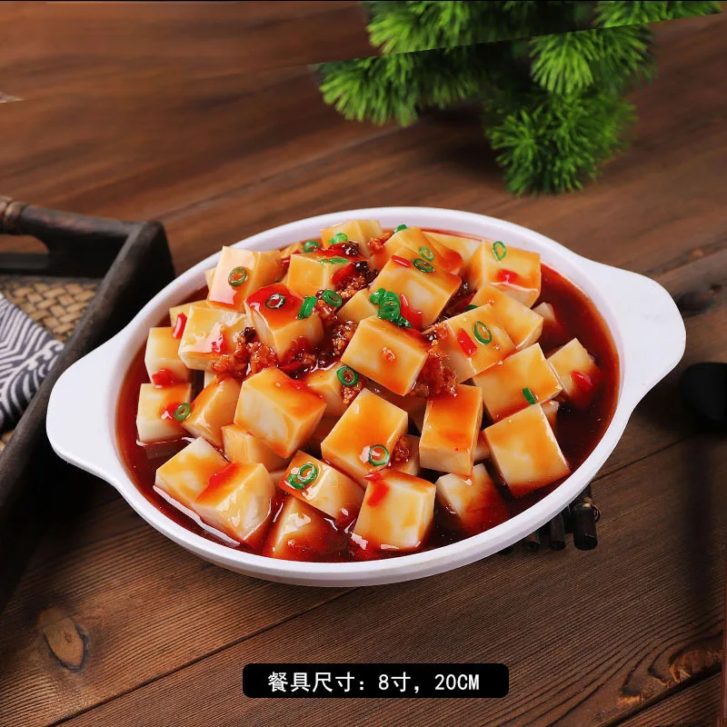 Mapo Tofu Simulated Cuisine Food Model Artificial Food Model Plate ...