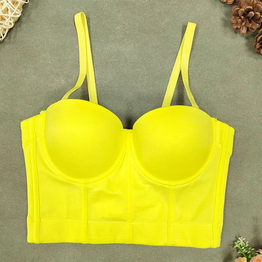 S M L XL 2XL 3XL Fashion Mesh Push Up Bralet Women's Corset Bustier Bra ...