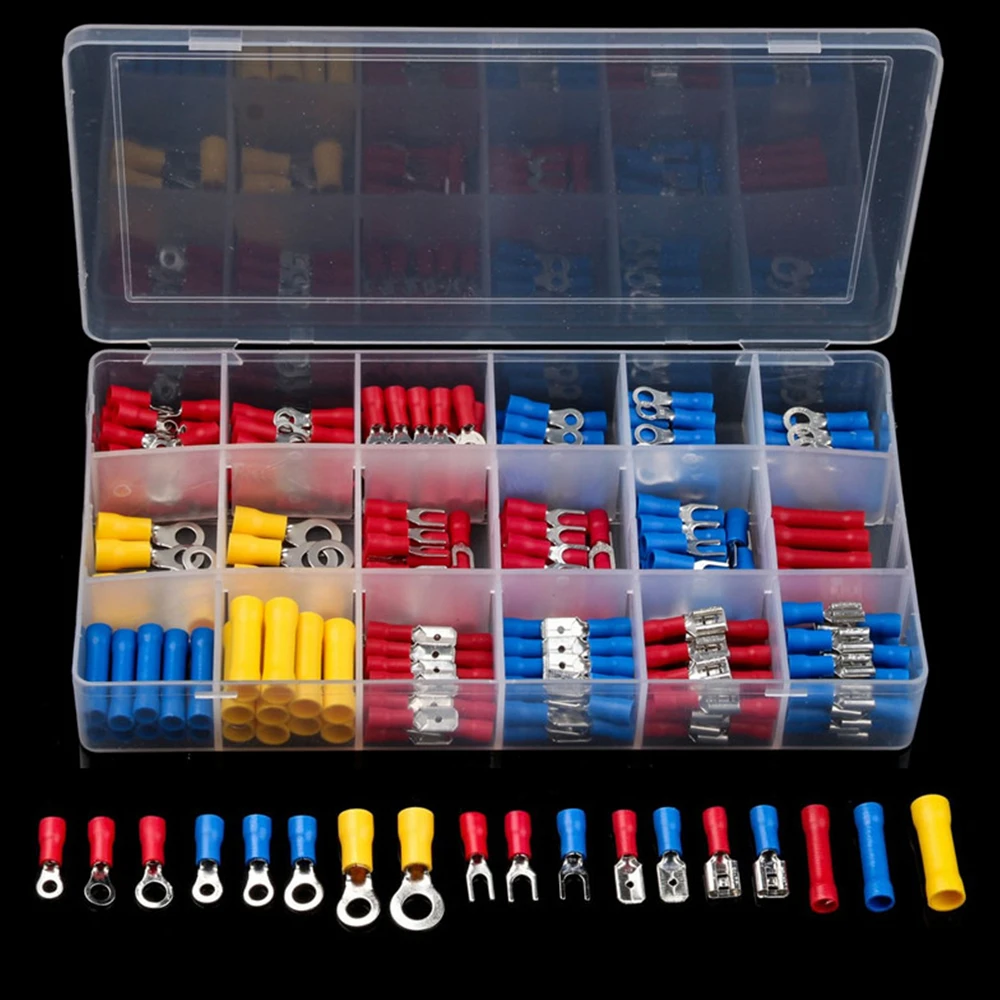 102/122/222/280/300pcs Male Female Spade Terminal Cable Connector ...