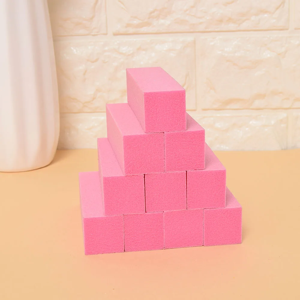 10-30pcPink-Nail-Art-Buffers-Sanding-Block-Buffing-Grinding-Polishing ...