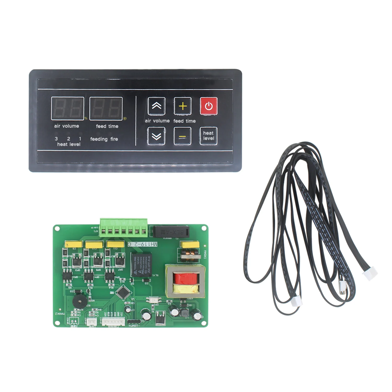 Pellet-stove-display-LED-digital-control-panel-circuit-board ...
