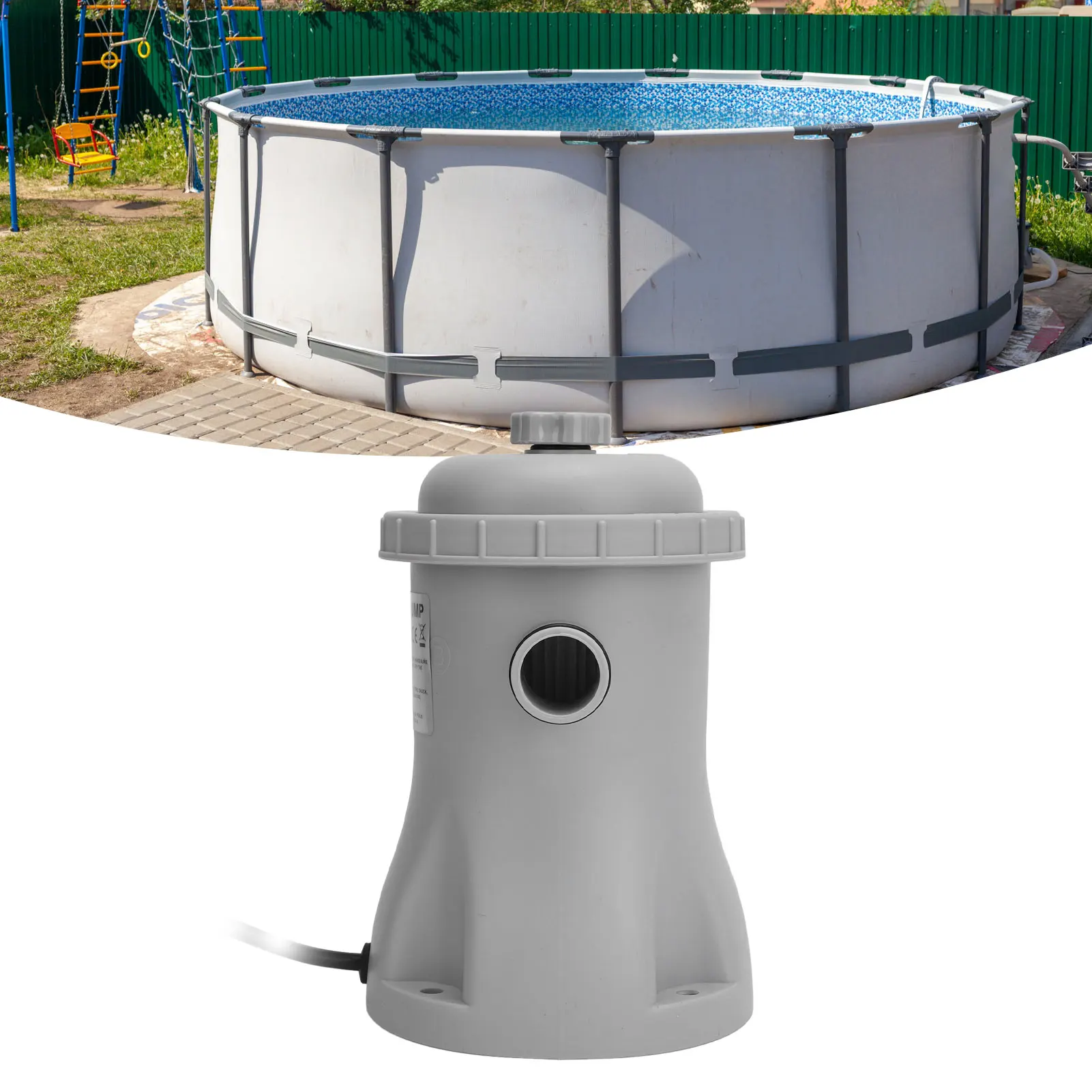 Swimming-Pool-Clear-Cartridge-Filter-Pump-330-Gallon-Inflatable-Pool ...