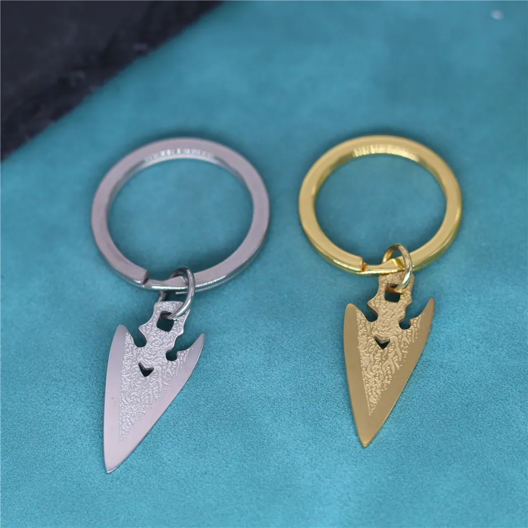 Handcrafted-Rugged-Arrowhead-Pendant-Keychain-Stainless-Steel-Key ...