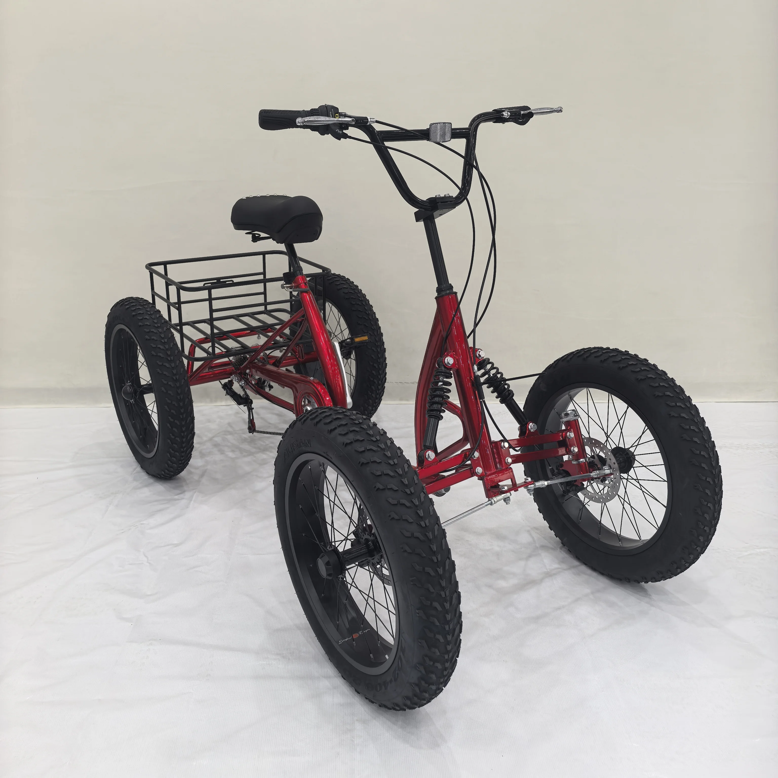 2025 the Latest Tire Pedal Quad Bike Snow Quad Bike 4 Wheel Bicycle can ...