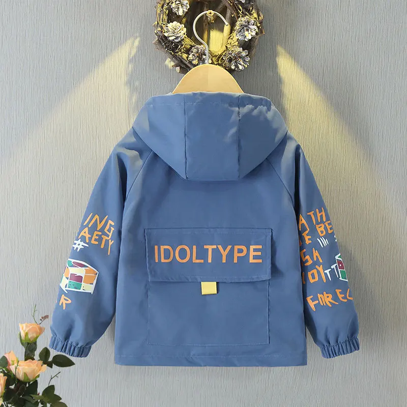 Spring-Autumn-New-Teenagers-Boys-Coats-Solid-Color-Letter-Print-Hooded ...