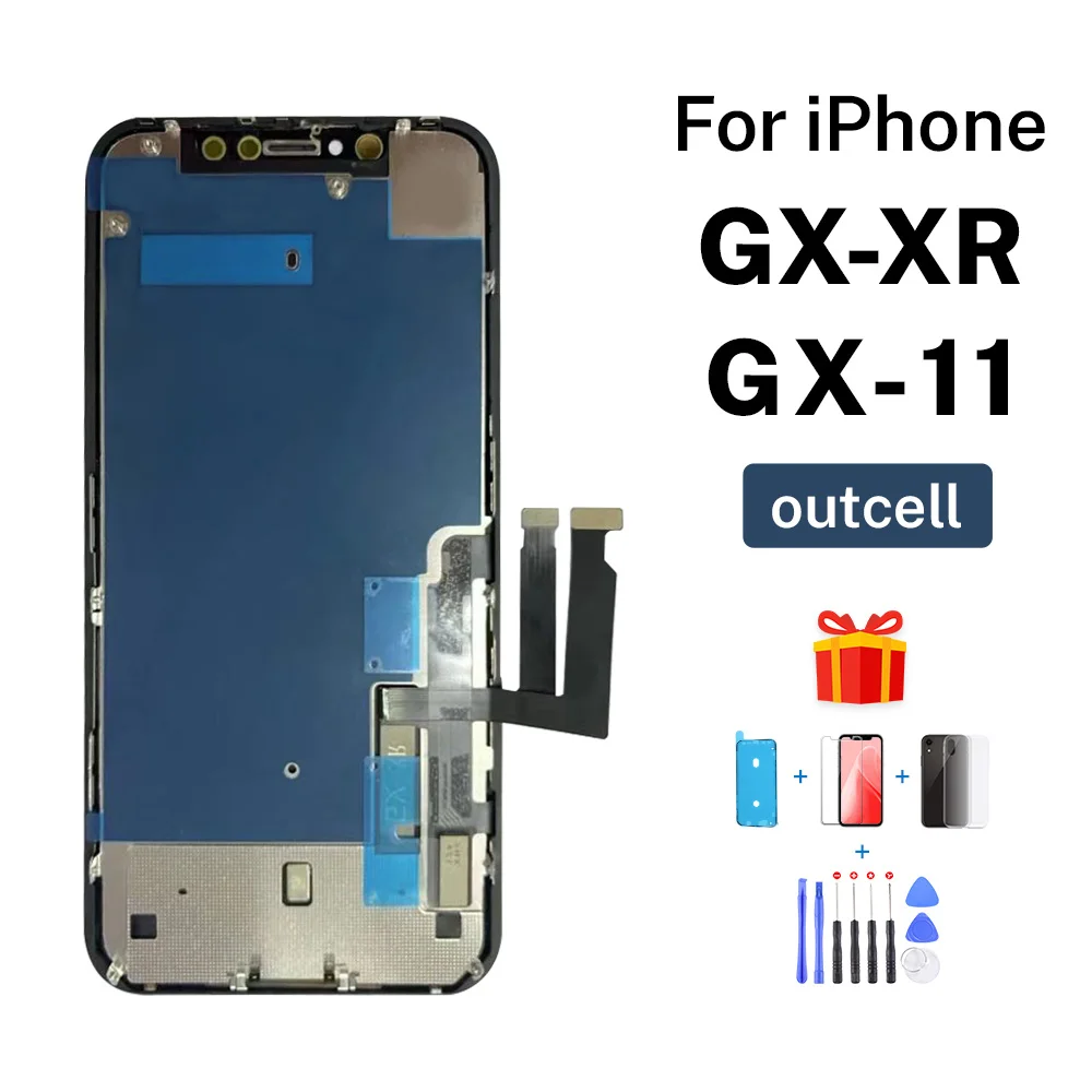 아이폰 Xr 11 Gx 용 최신 Lcd 디스플레이 스크린 교체용 3d 터치 디지타이저 어셈블리 무료 선물 죽은 픽셀 없음