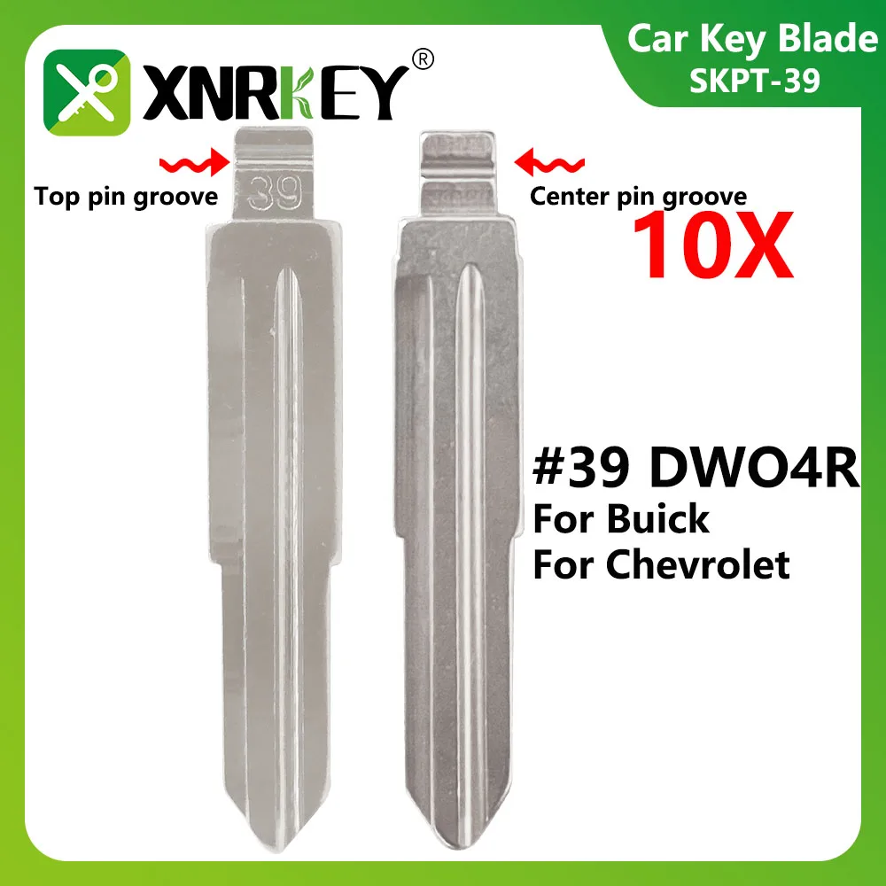 XNRKEY-10pcs-39-39-DWO4R-Metal-Uncut-Blank-Flip-Remote-Key-Blade-For ...