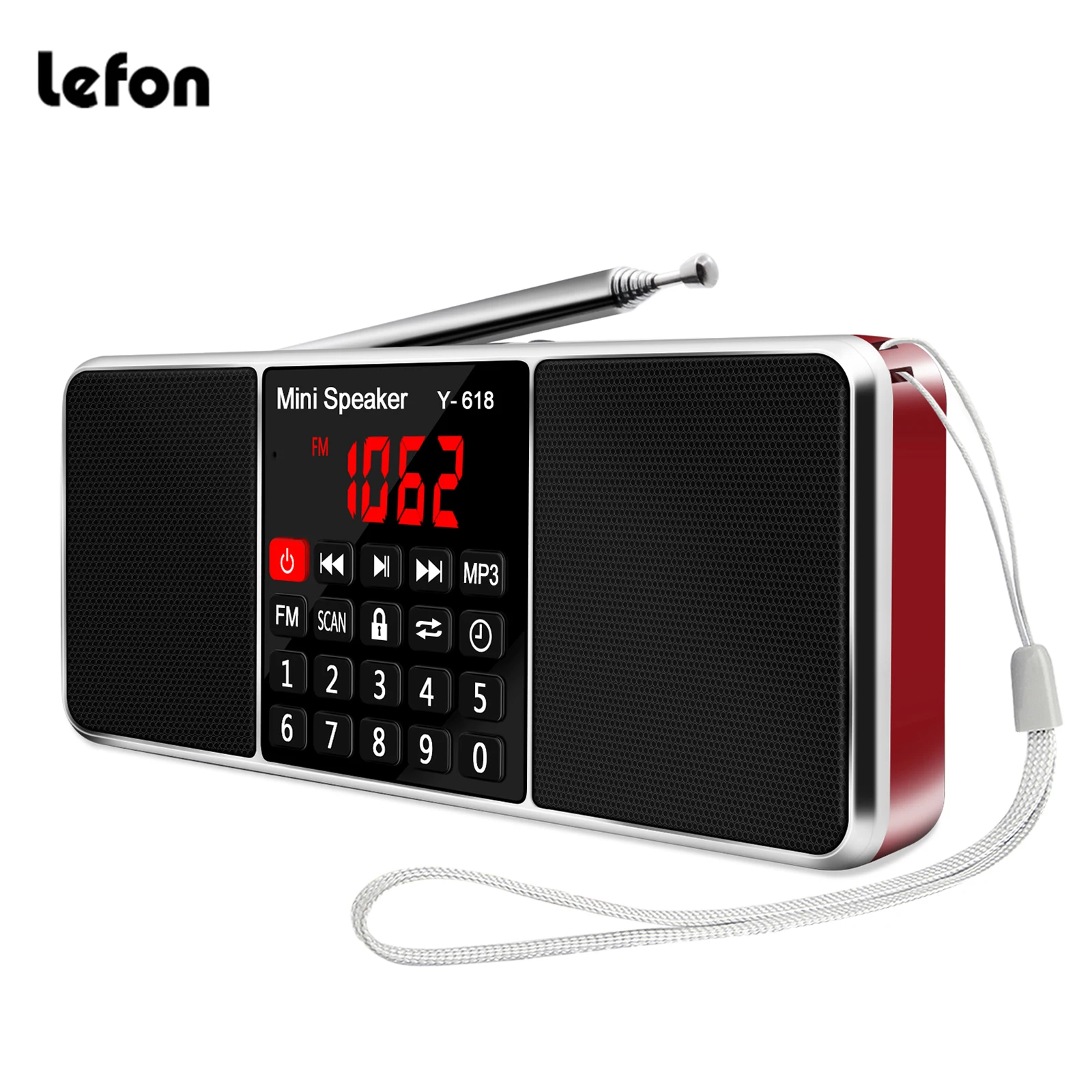 Lefon-FM-Digital-Radio-Dual-Speaker-Stereo-Surround-MP3-Audio-Player-Support-TF-Card-Timing ...