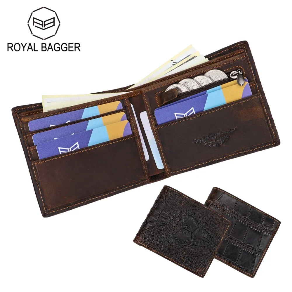 Royal-Bagger-Short-Wallets-for-Men-Crazy-Horse-Leather-Cowhide-Large ...