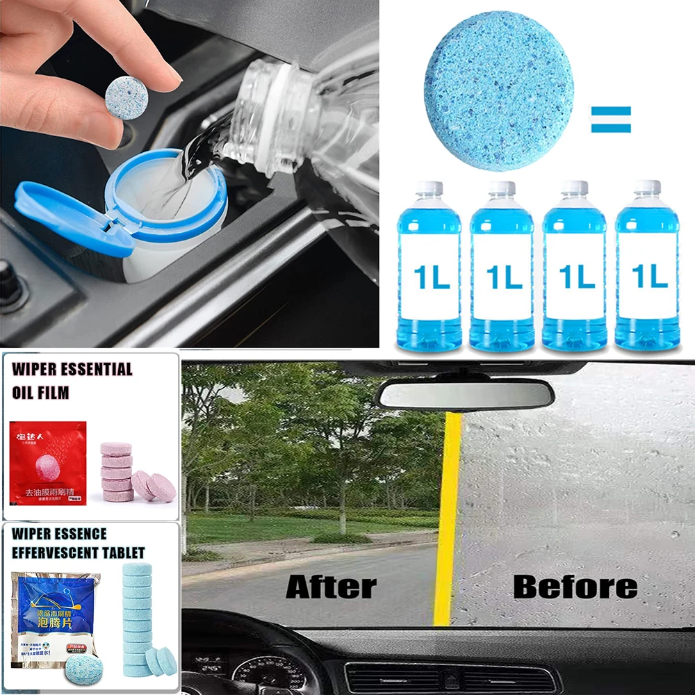 Car-Windshield-Cleaning-Pills-Glass-Solid-Cleaner-Effervescent-Tablets ...