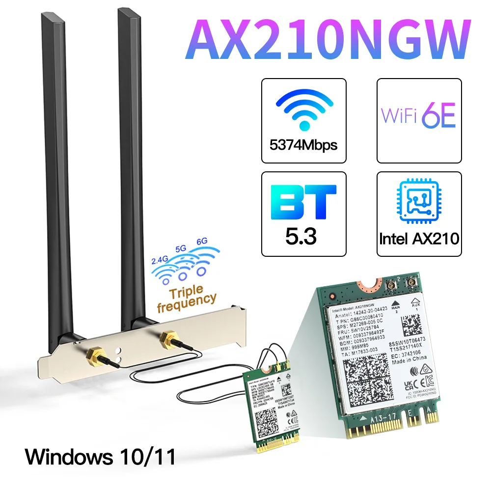 Intel Ax210 Wireless Ax210ngw | Network Card Wifi Ax210 | M.2 Bluetooth ...