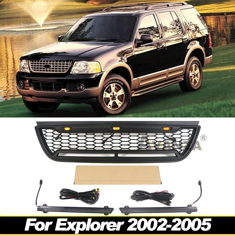 Rejilla-delantera-con-barra-de-luz-compatible-con-Ford-Explorer-2002 ...