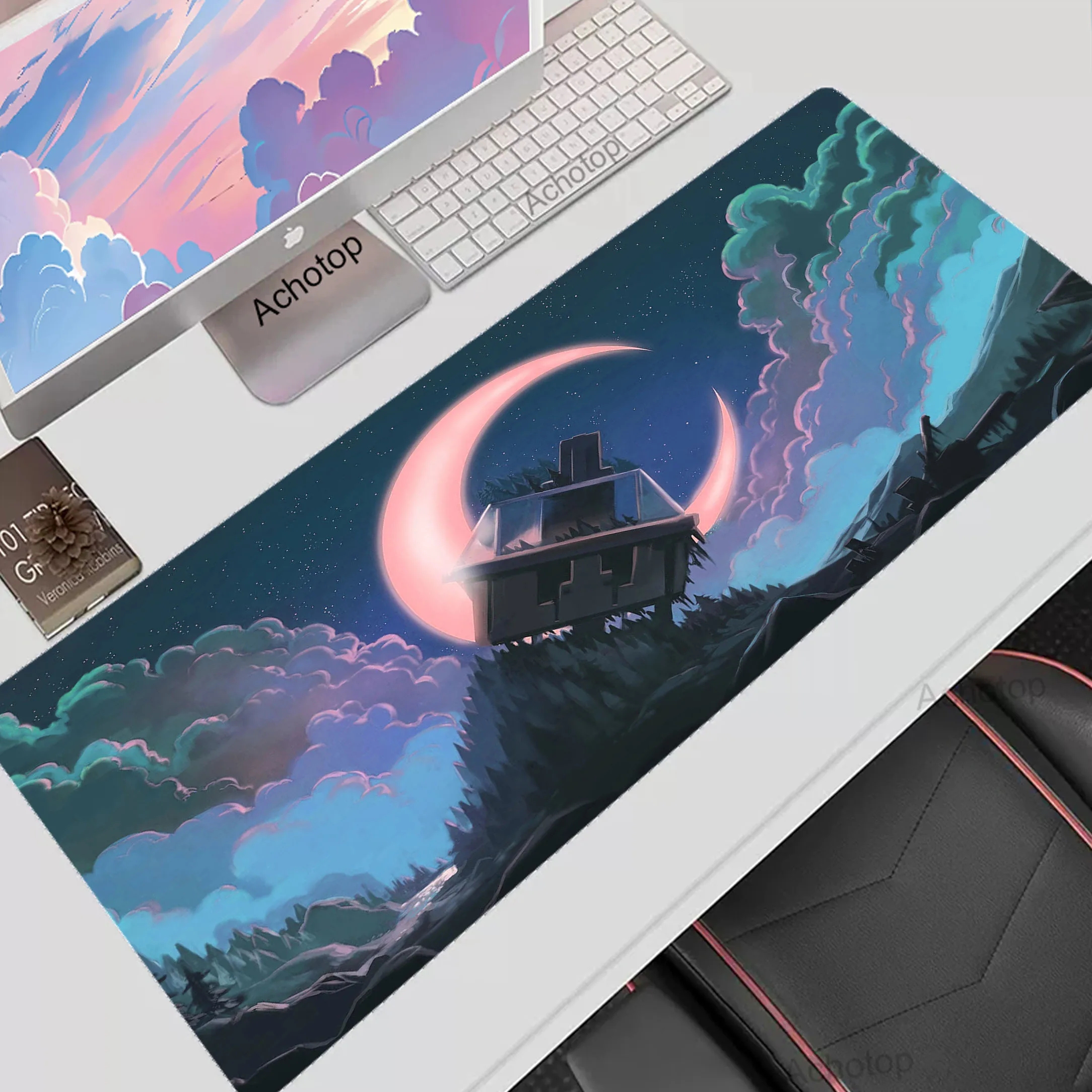 Gamer-Desktop-Mousepad-Large-Moon-Gaming-Mouse-Mat-XXL-900x400mm-HD ...