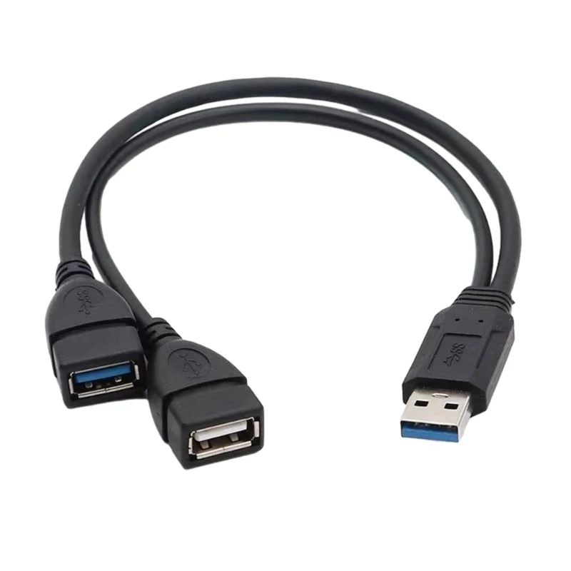 B USB 3.0-Câble d'extension USB 3.0, 1 mâle vers 2 femelles-1 femelle ...