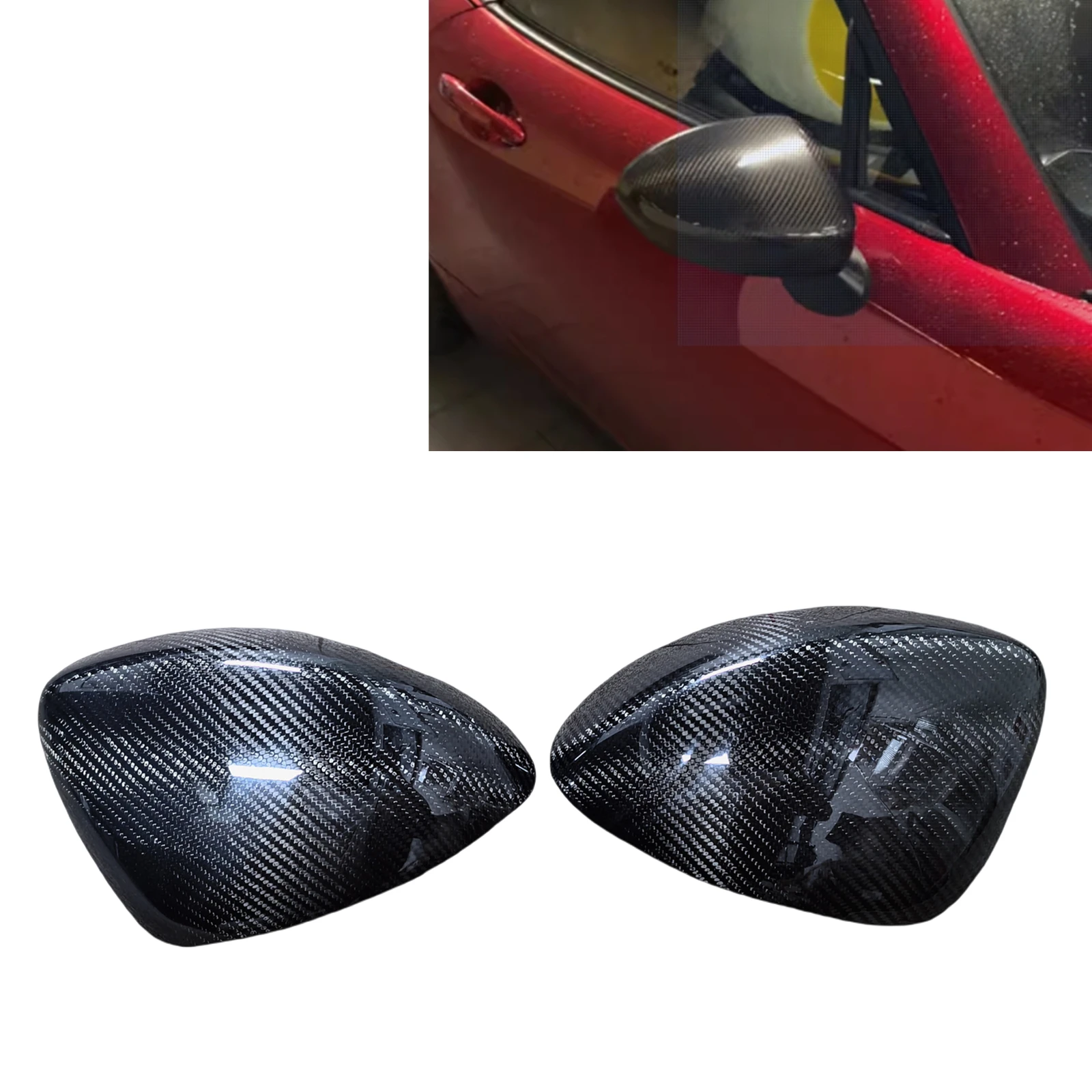 For-Mazda-MX-5-Miata-MX5-2016-2023-Real-Carbon-Fiber-Rear-View-Mirror ...