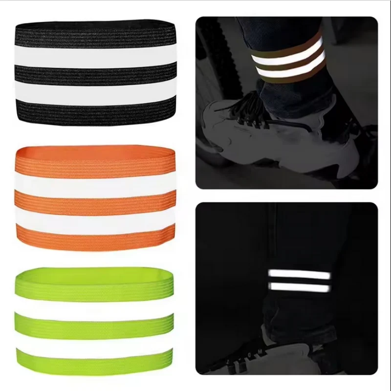 1pc Cycling Elastic Pants Leg Band Adjustable Arm Ankle Leg Safety Band ...