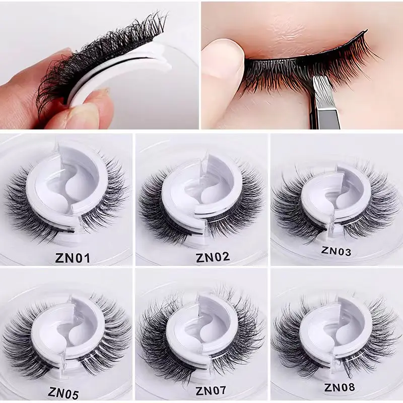 1Pair-Reusable-Self-adhesive-False-Eyelashes-3D-Mink-Lashes-Glue-free ...