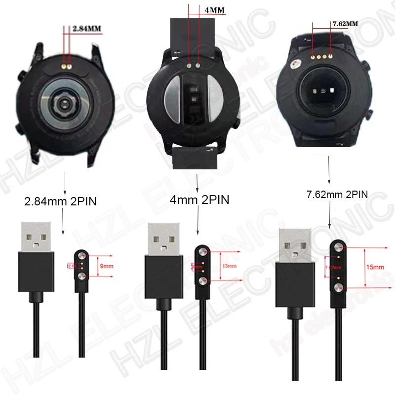 Alta-qualidade-2Pin-4mm-7-62mm-Carregador-Magn-tico-Cabo-USB-2-pinos-2 ...