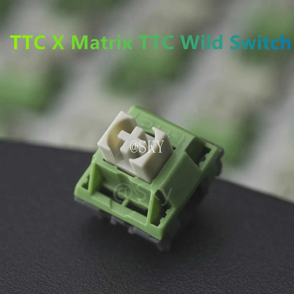 TTC X 매트릭스 TTC 와일드 스위치 한정판, 기계식 키보드용, 42g, 55g, 선형 5 핀, 듀얼 골드 스프링, PC ...