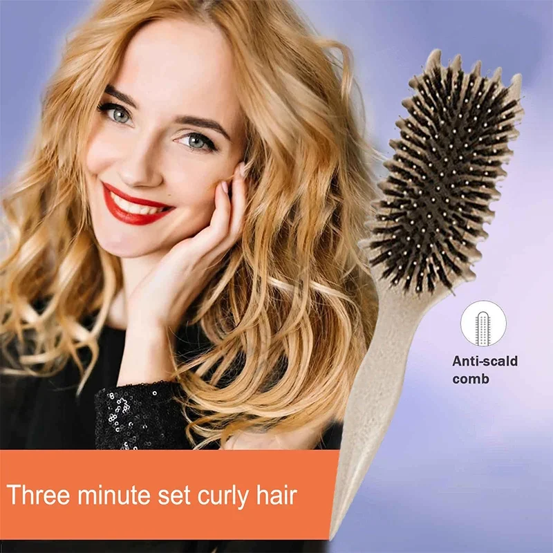 New-Hollow-Comb-Bounce-Curl-Define-Styling-Brush-New-Durable-Smooth ...