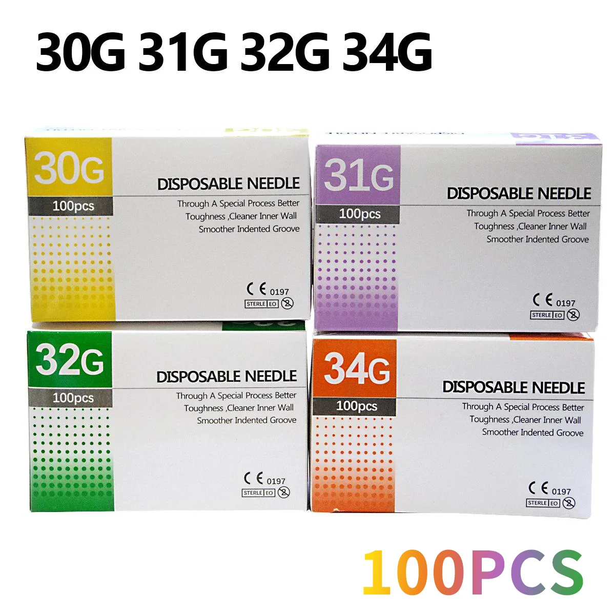 100PCS-Ppainless-Injection-Needle-Piercing-30G-31G-32G-34G-Transparent-Syringe-Injection-Glue ...