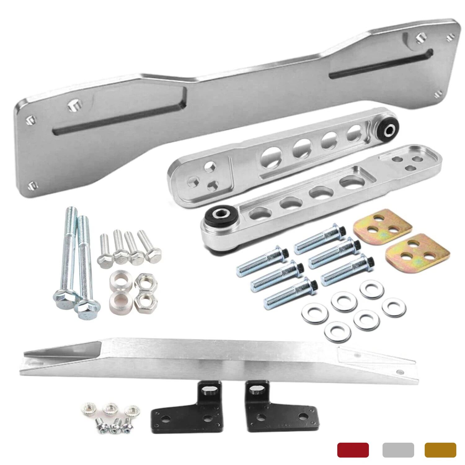 Rear Subframe Brace+tie Bar+rear Lower Control Arm Set For Honda Civic ...